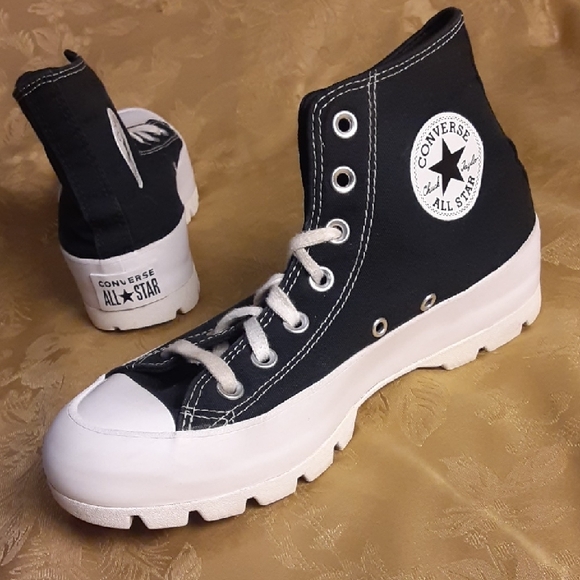 Converse | Shoes | Converse All Star Platform Black And White Hightop ...